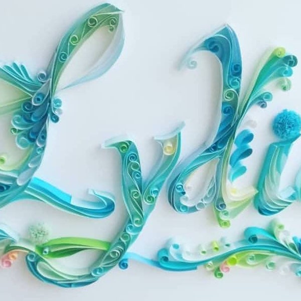 Quilling Name - Etsy