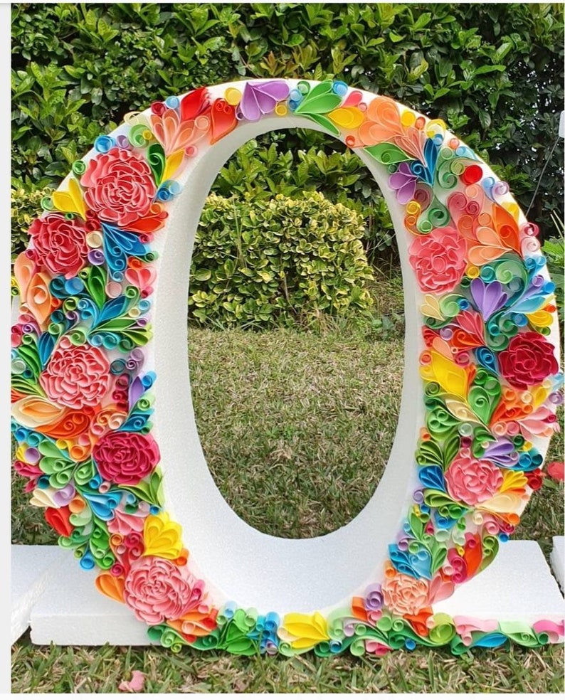Large Letters Wedding, Floral Wedding Decor,gian Floral Art Letters ...