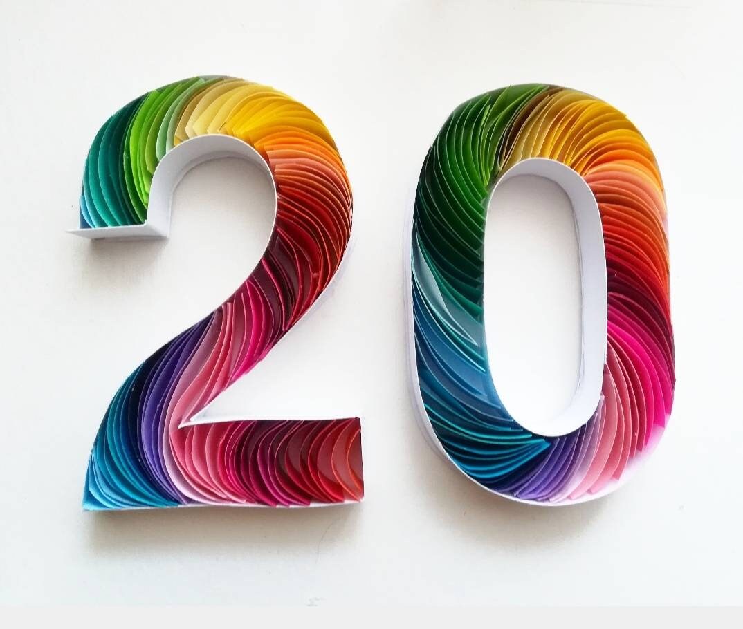 Quilling Number Anniversary, Quilling Numbers, Wedding Numbers Table ...