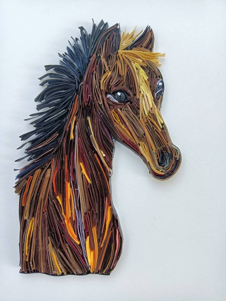 Animal of Power, Horse , Quilling Paper Animal, Quilled Horse Wallpaper ...