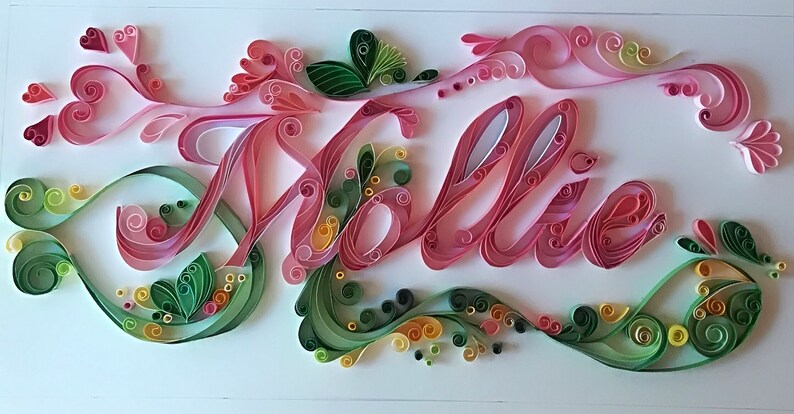 Custom Name Art Personalized Name Wall Art Nursery name | Etsy