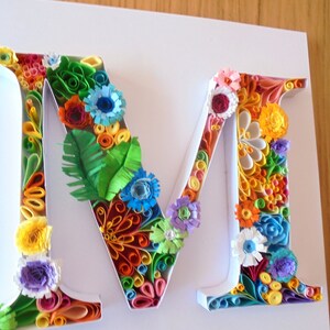 Handmade Personalised Paper Quilling Name, Gift, Custom Names, Paper ...