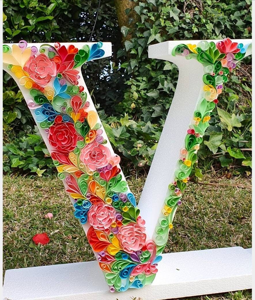 Large Letters Wedding, Floral Wedding Decor,gian Floral Art Letters ...
