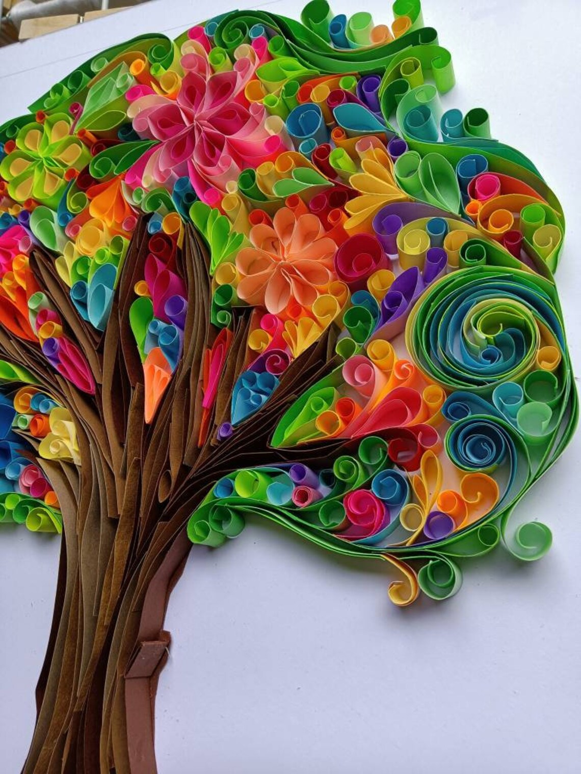 Quilling Paper Tree of Joy,treeoflife Gift, Wedding Tree, Personalised ...