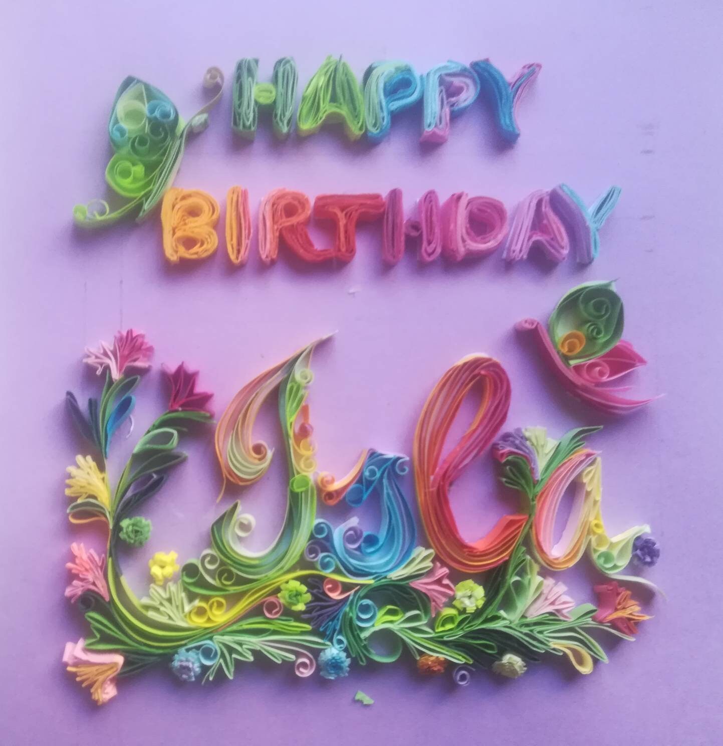 Handmade Personalised Paper Quilling Name Gift Custom Names | Etsy