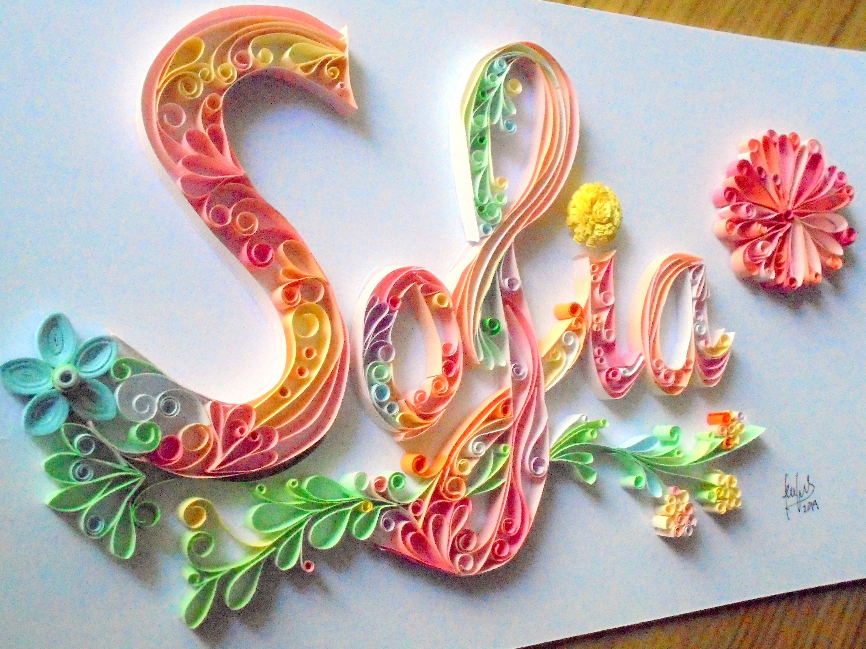 Custom Name Art, Personalized Name, Wall Art, Nursery Name Sign ...