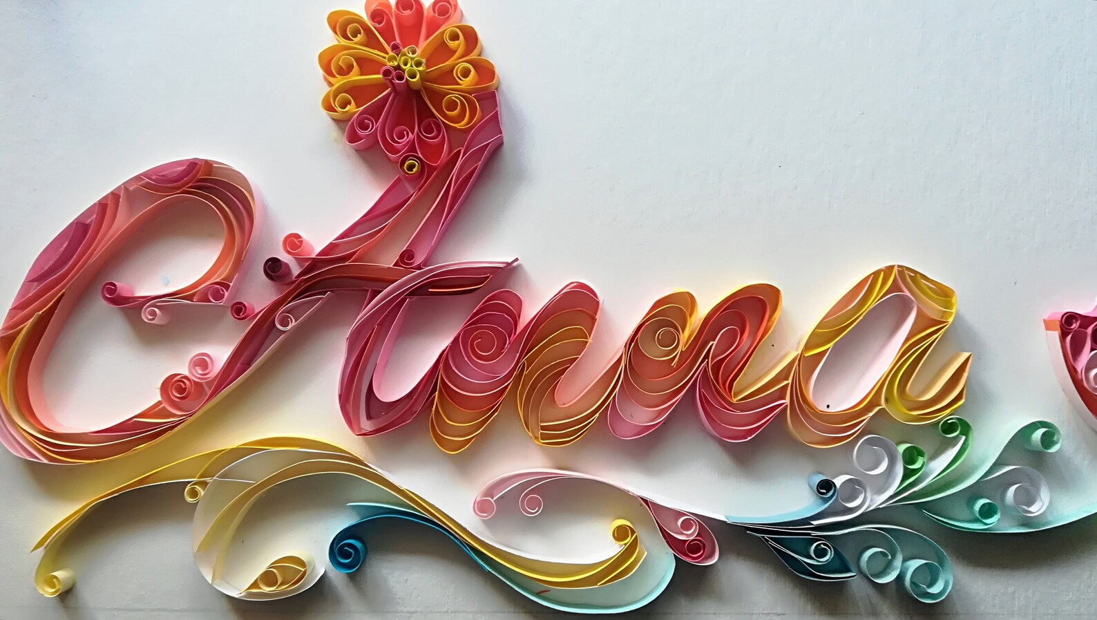 Personalized Name Quilling for Birthday, Wedding, Paper Quilling, Wall ...