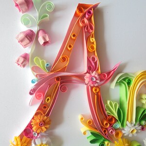 Handmade Personalised Paper Quilling Name Gift Custom Names - Etsy