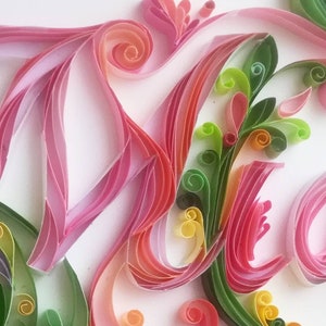 Handmade Personalised Paper Quilling Name, Gift, Custom Names, Paper ...