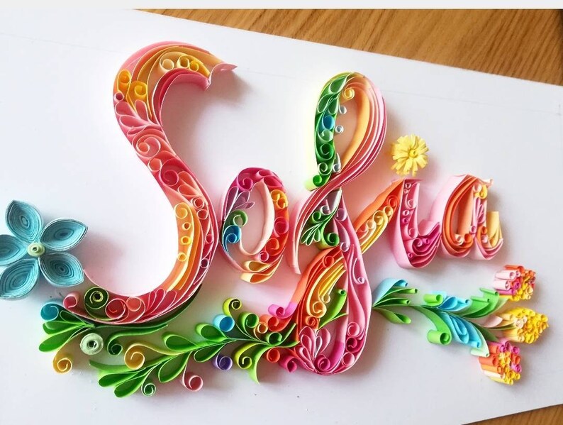 Custom Name Art Personalized Name Wall Art Nursery Name | Etsy