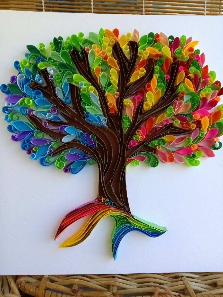 Quilling Paper Tree of Joytreeoflife Gift Wedding Tree - Etsy Canada