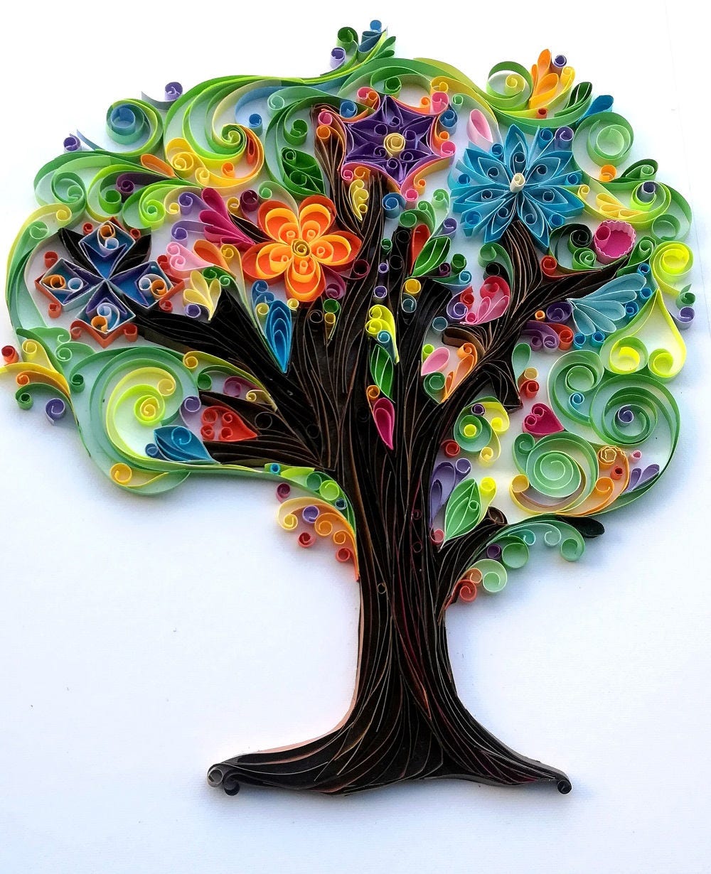 Quilling Paper Tree of Joytreeoflife Gift Wedding Tree - Etsy