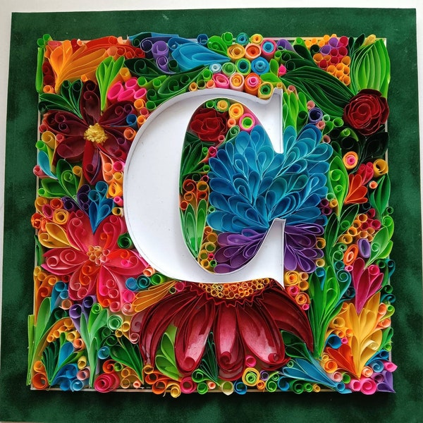 Quilled Letter - Etsy