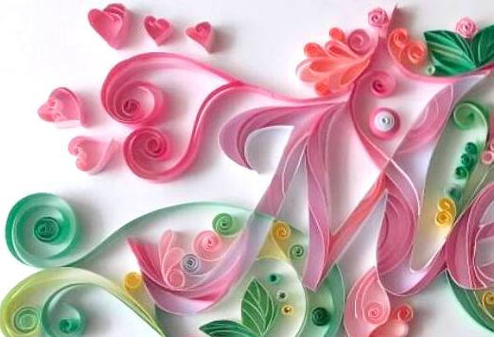 Handmade Personalised Paper Quilling Name Gift Custom Names - Etsy