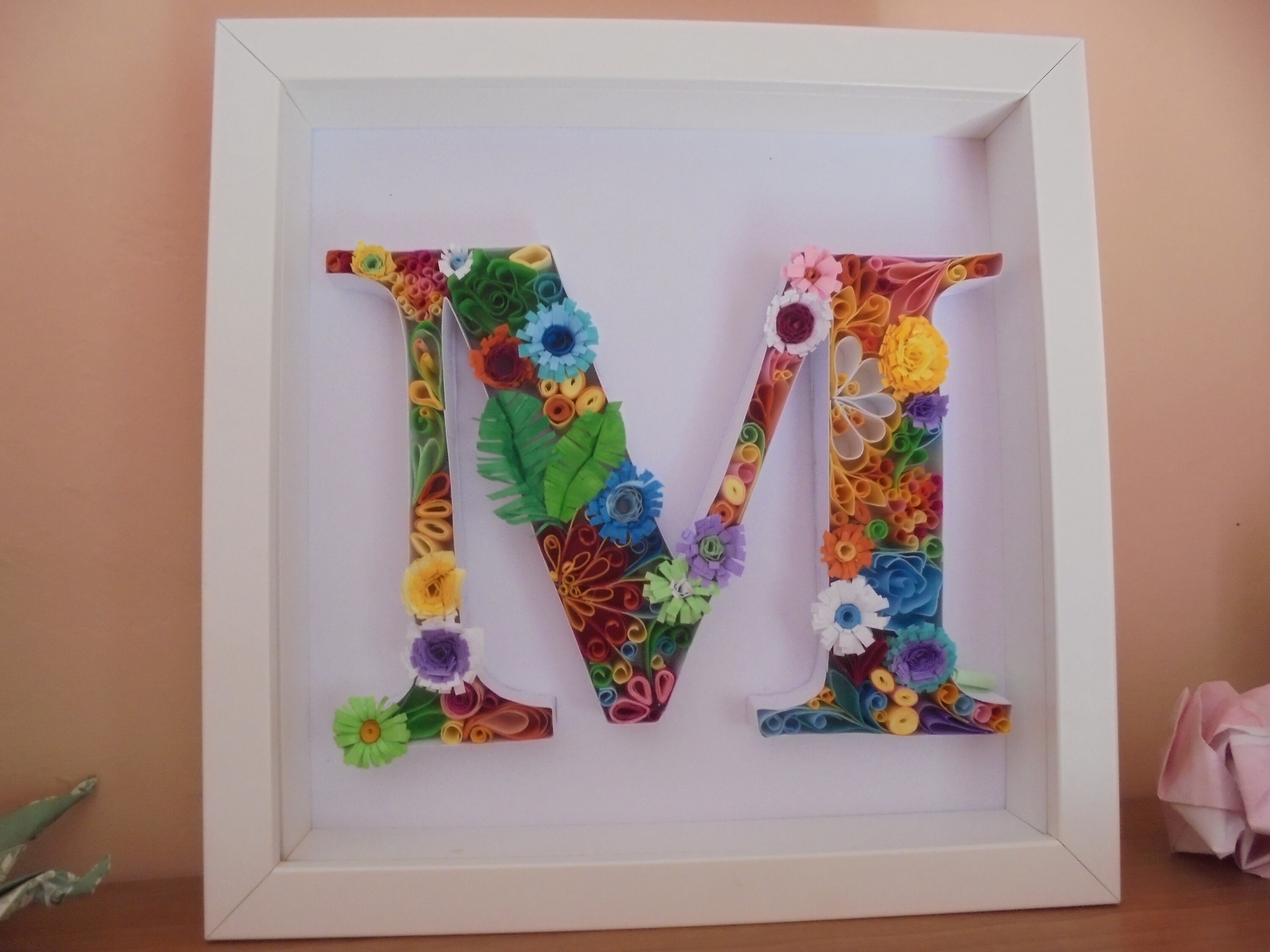 Handmade Personalised Paper Quilling Name, Gift, Custom Names, Paper ...