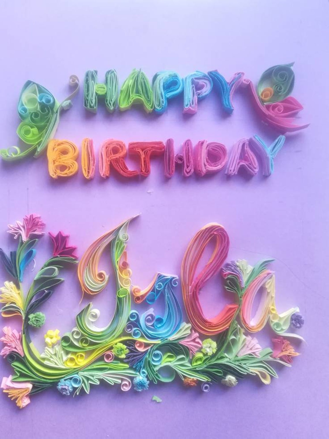 Handmade Personalised Paper Quilling Name Gift Custom Names - Etsy