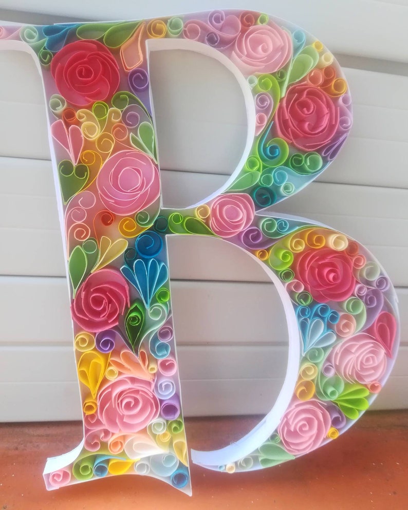 Handmade Personalised Paper Quilling Name, Gift, Custom Names, Paper ...