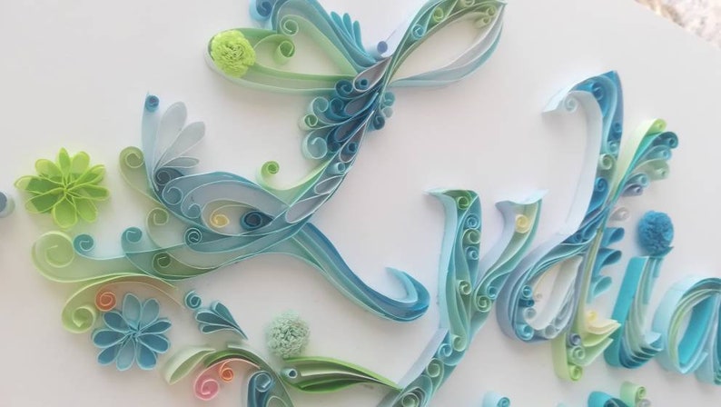 Custom Name Art Personalized Name Wall Art Nursery Name - Etsy