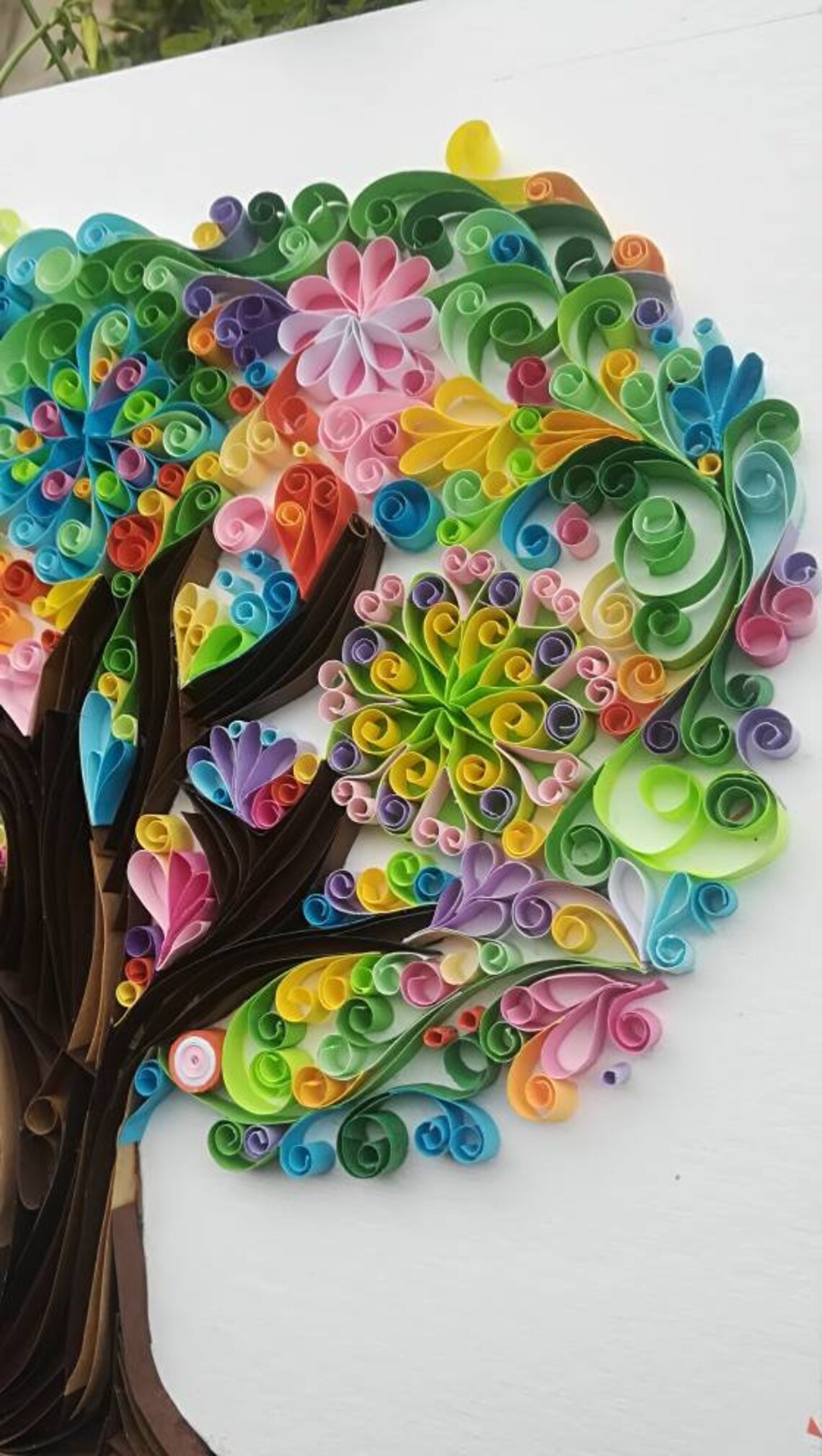Quilling Paper Tree of Joy,treeoflife Gift, Wedding Tree, Personalised ...