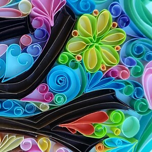 Quilling Paper Tree of Joy,treeoflife Gift, Wedding Tree, Personalised ...