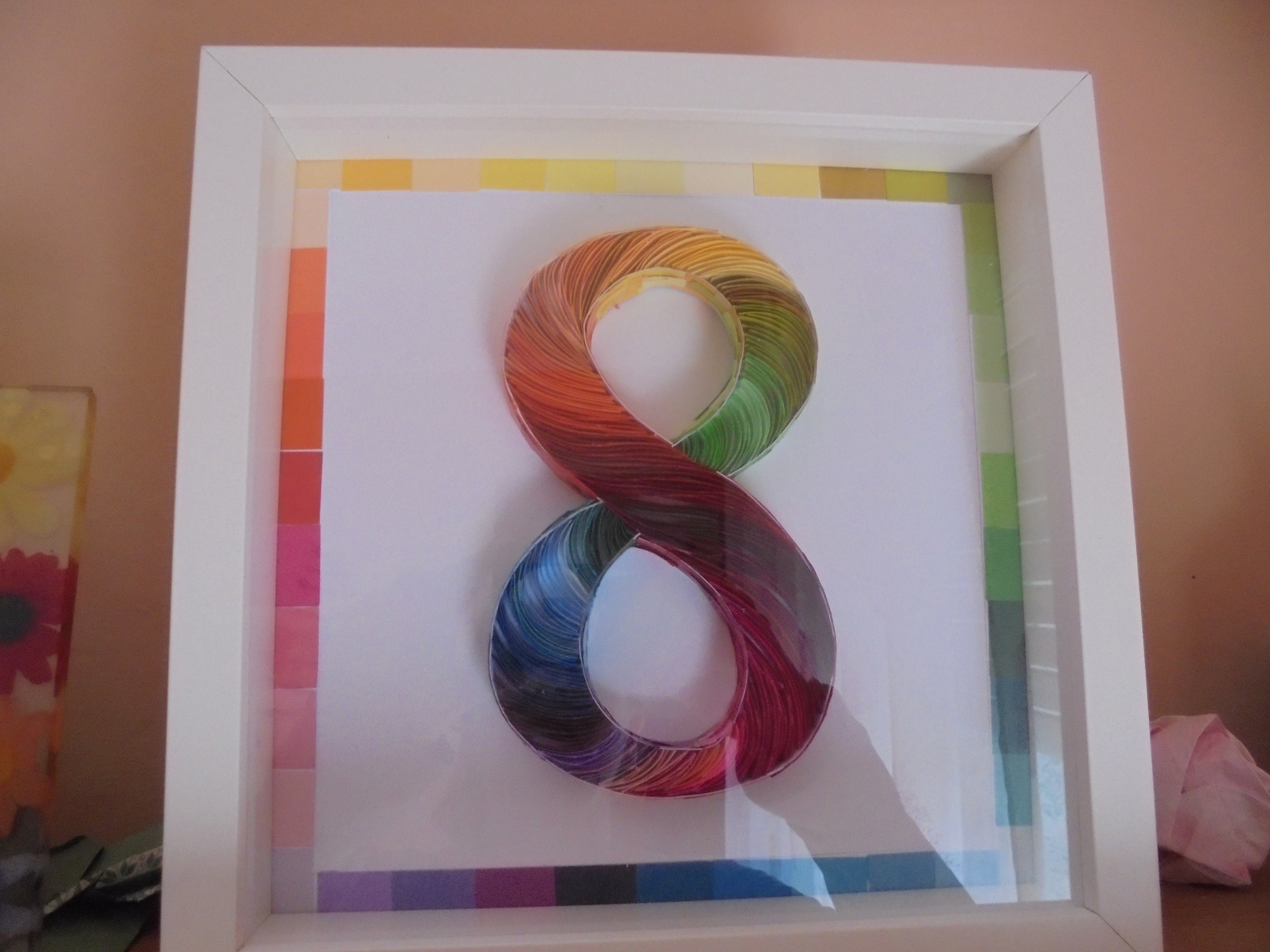 Quilling Rainbow Number Anniversary Quilling Numbers - Etsy España