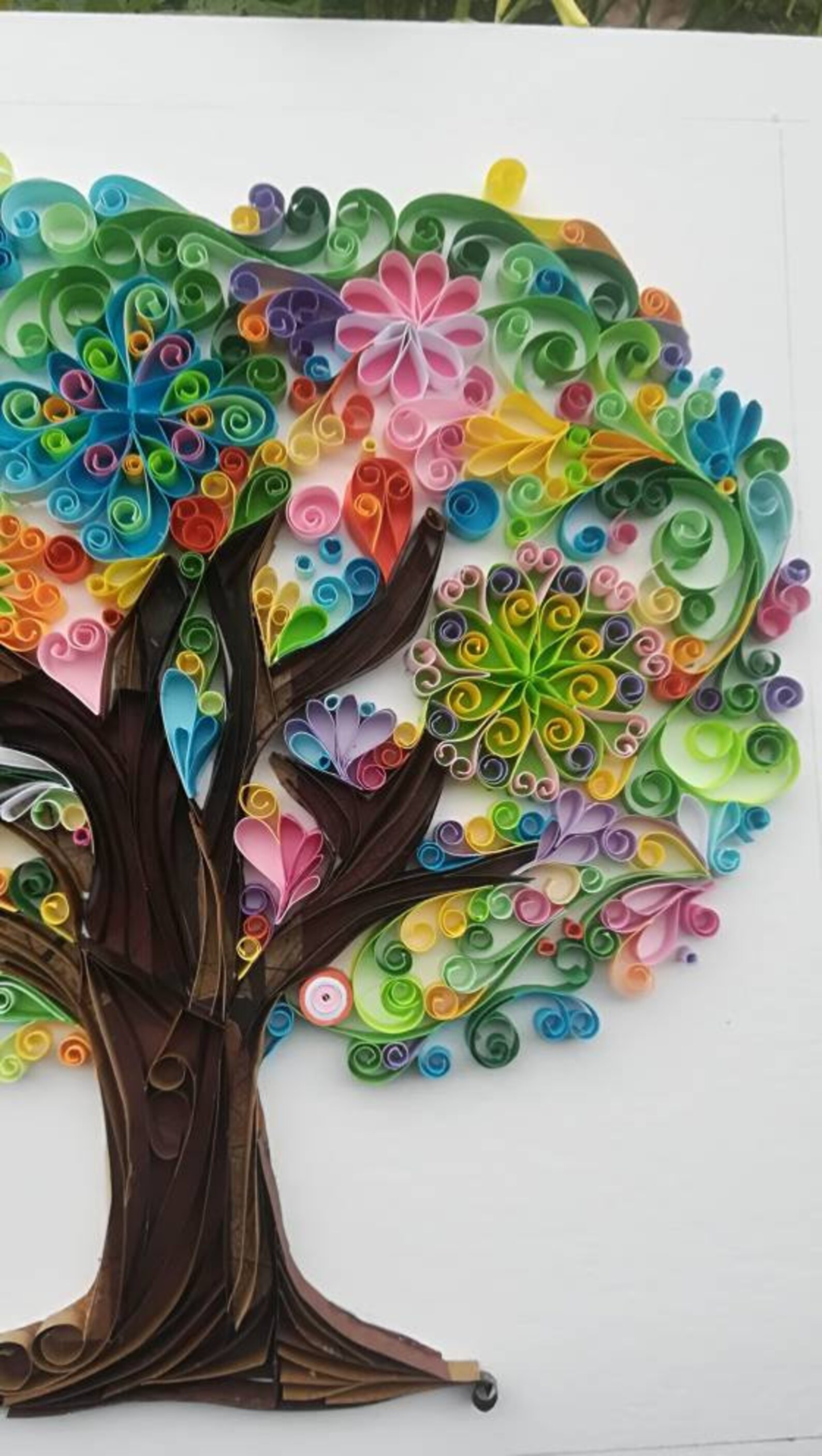 Quilling Paper Tree of Joy,treeoflife Gift, Wedding Tree, Personalised ...