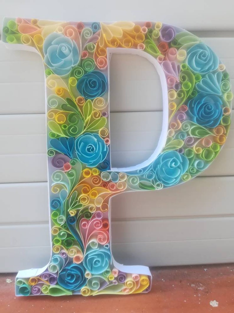 Handmade Personalised Paper Quilling Name, Gift, Custom Names, Paper ...