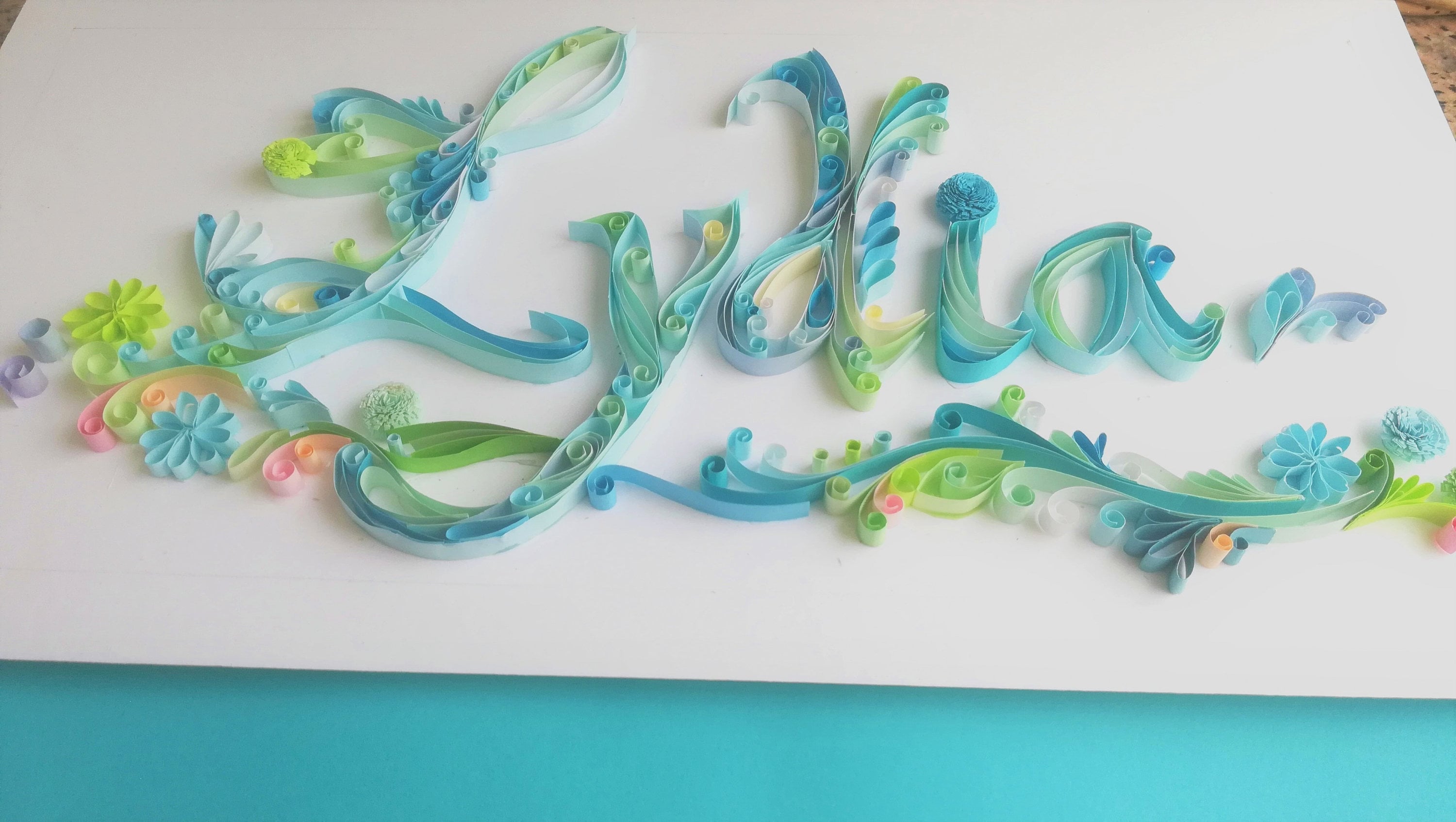 Custom Name Art Personalized Name Wall Art Nursery Name - Etsy