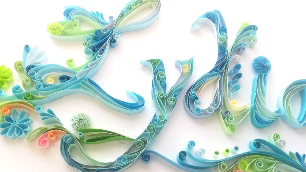 Custom Name Art Personalized Name Wall Art Nursery Name - Etsy