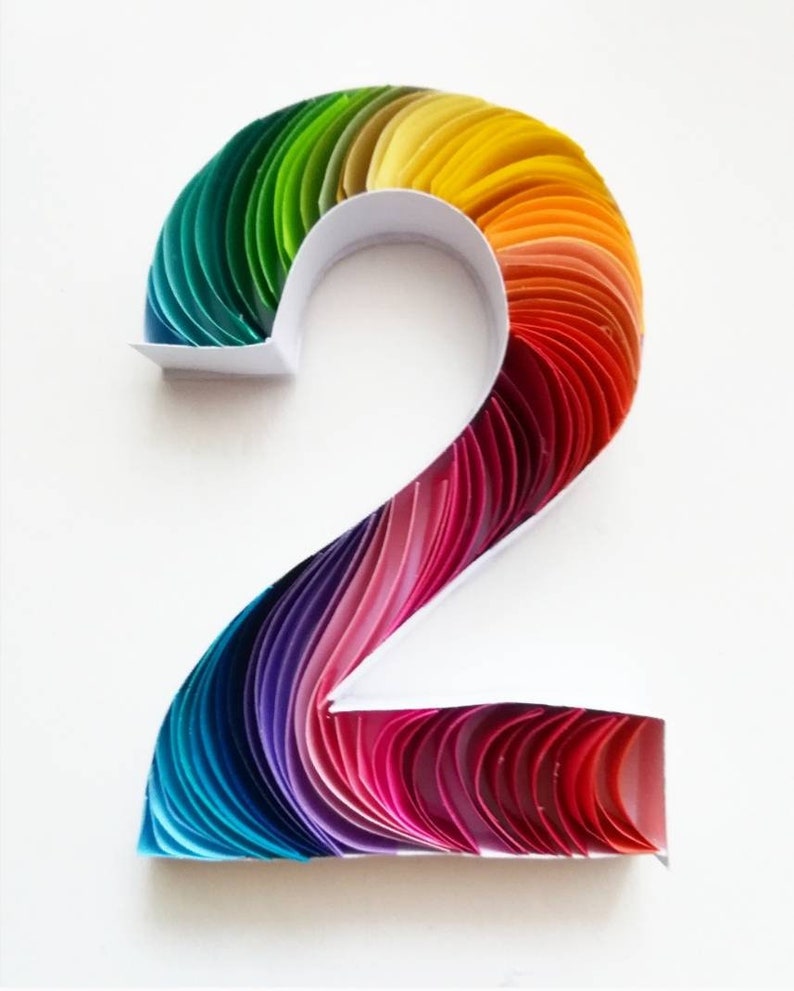 Quilling Number Anniversary, Quilling Numbers, Wedding Numbers Table ...
