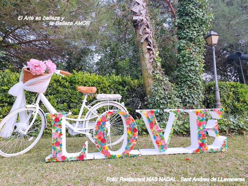 Large Letters Wedding, Floral Wedding Decor,gian Floral Art Letters ...