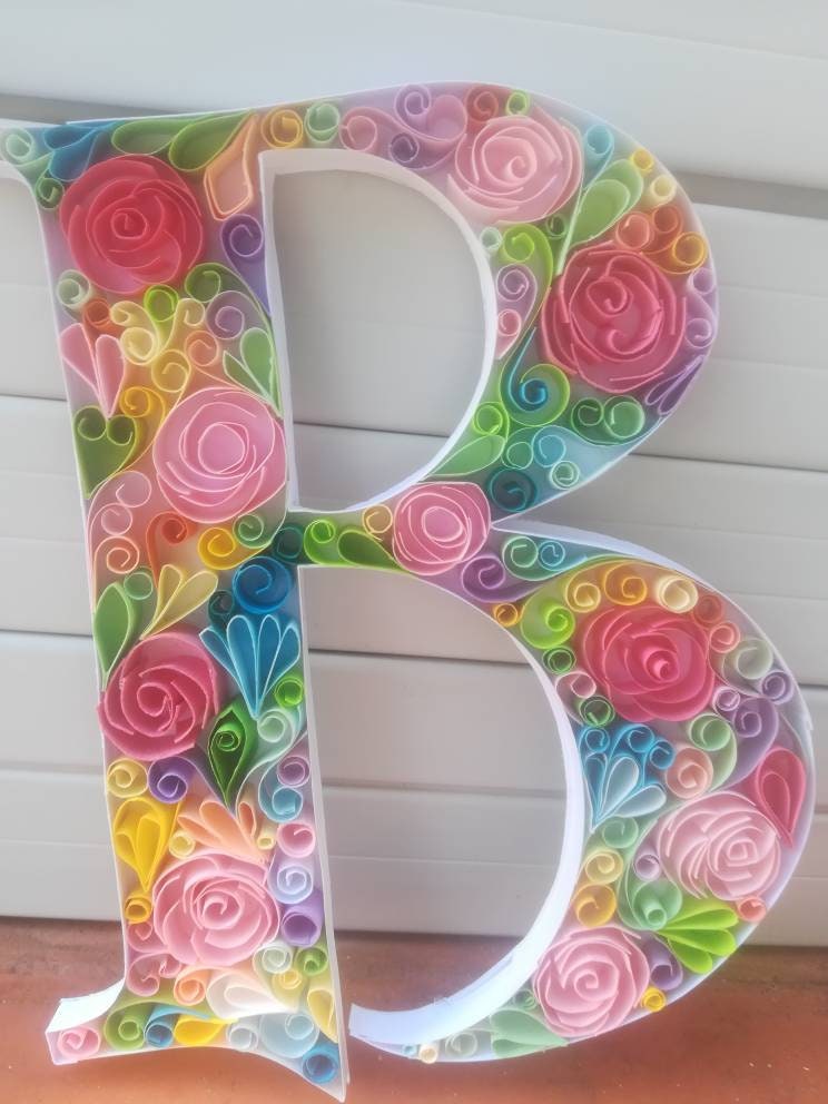 Handmade Personalised Paper Quilling Name, Gift, Custom Names, Paper ...