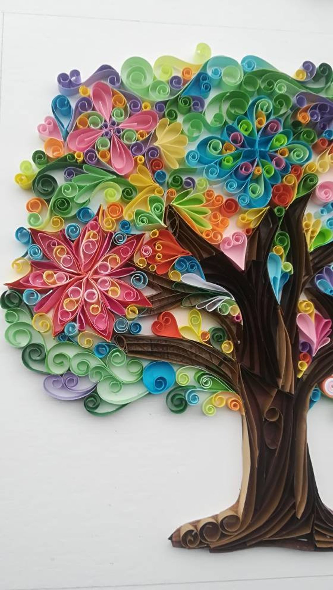 Quilling Paper Tree of Joy,treeoflife Gift, Wedding Tree, Personalised ...