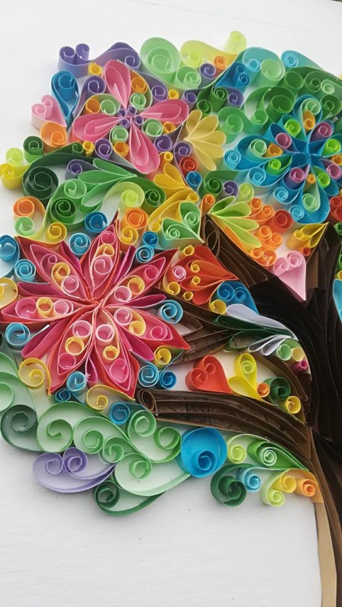 Quilling Paper Tree of Joy,treeoflife Gift, Wedding Tree, Personalised ...