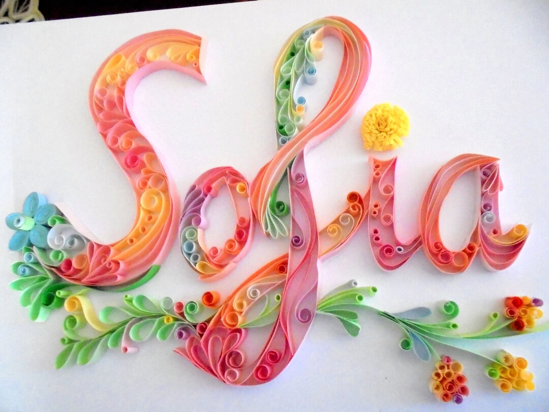 Custom Name Art, Personalized Name, Wall Art, Nursery Name Sign ...