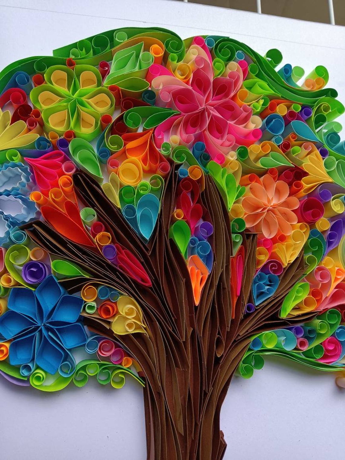 Quilling Paper Tree of Joy,treeoflife Gift, Wedding Tree, Personalised ...