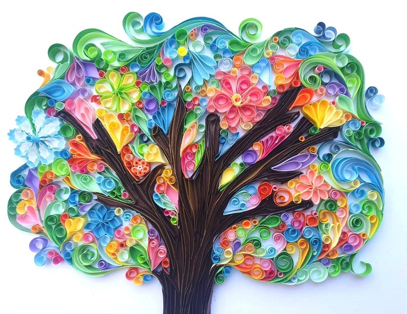 Quilling Paper Tree of Joytreeoflife Gift Wedding Tree - Etsy