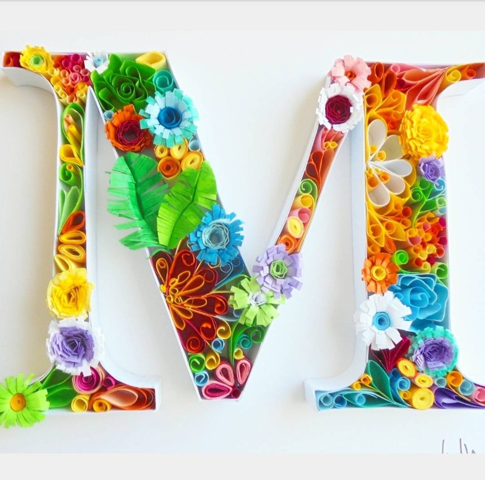 Handmade Personalised Paper Quilling Name, Gift, Custom Names, Paper ...