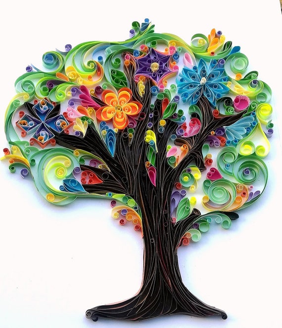 Quilling Paper Tree of Joytreeoflife Gift Wedding Tree | Etsy