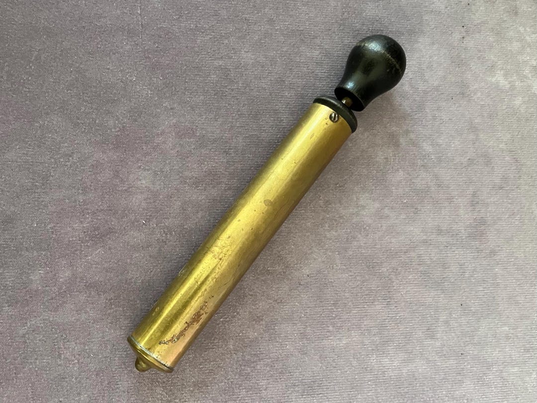 Antique Brass and Wood Hand Pump 7 Inch Long and Very Old - Etsy