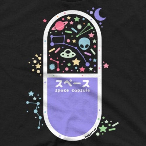Pastel Goth Space Capsule Shirts Space Grunge Tees Plus - Etsy