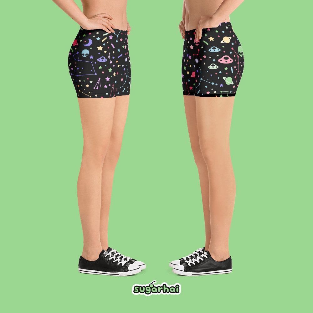 Cosmic Alien Shorts Pastel Goth Clothing Summer - Etsy