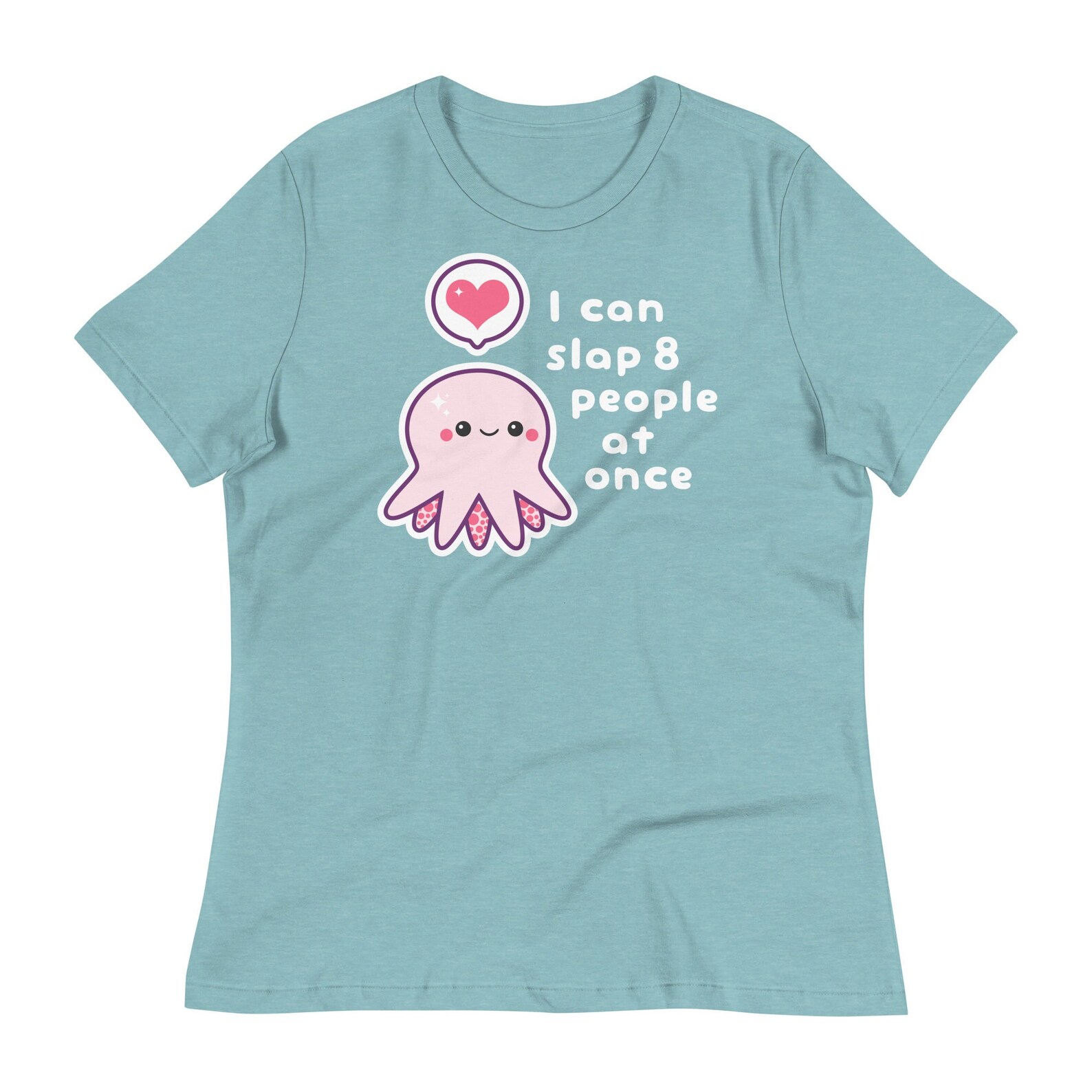 Funny Shirt With Super Cute Octopus Slap 8 People at Once - Etsy