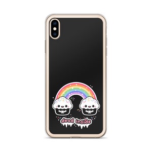 Pastel Goth Iphone Case Dead Inside Rainbow Cupcakes Kawaii - Etsy