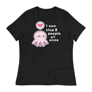 Funny Shirt With Super Cute Octopus, Slap 8 People at Once, Kawaii ...