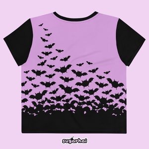 Pastel Goth Crop Tops, Spooky Cute Bat Shirts, Kawaii Alternative Clothes, Plus Sizes - Etsy