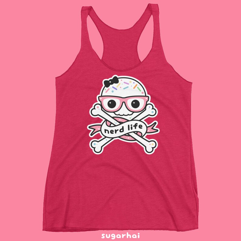 Nerd Life Tank Tops Clothes for Nerds Kawaii Clothing | Etsy