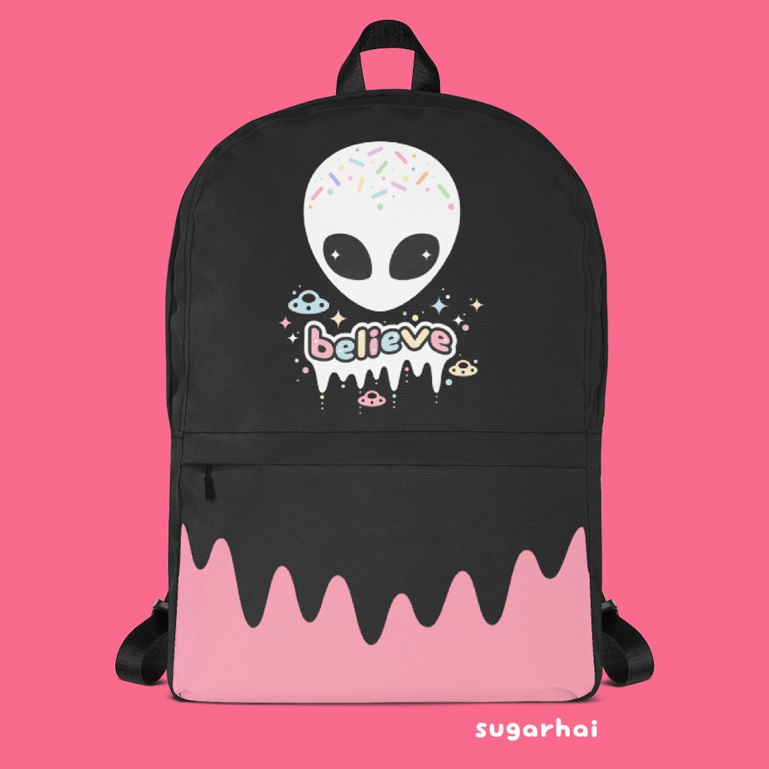 Alien Backpack Tumblr Soft Grunge Aesthetic UFO - Etsy