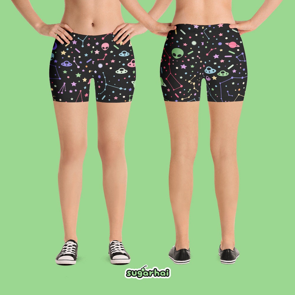 Cosmic Alien Shorts Pastel Goth Clothing Summer - Etsy