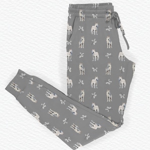 Wolf Pajama Pants, White Wolves Pjs, Wolf Lover Gift for Christmas Gift ...
